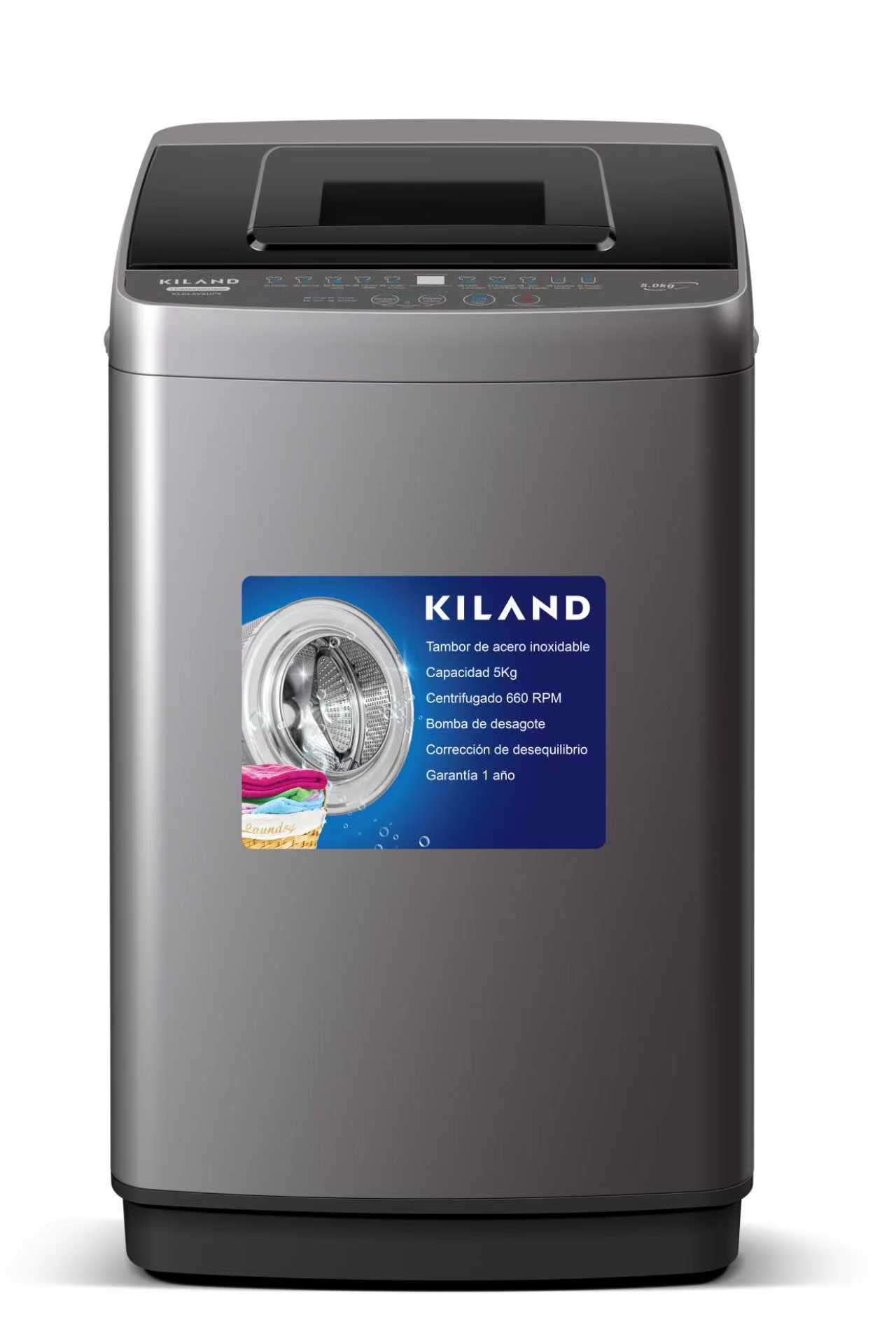 Lavarropas KILAND Carga Superior 5kg Panel Digital 10 Programas con ...