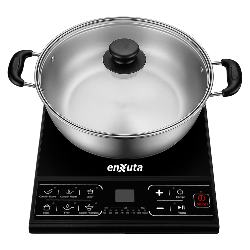 Anafe de Inducción ENXUTA 1600W 6 Programas de Cocción, oferta LOi.