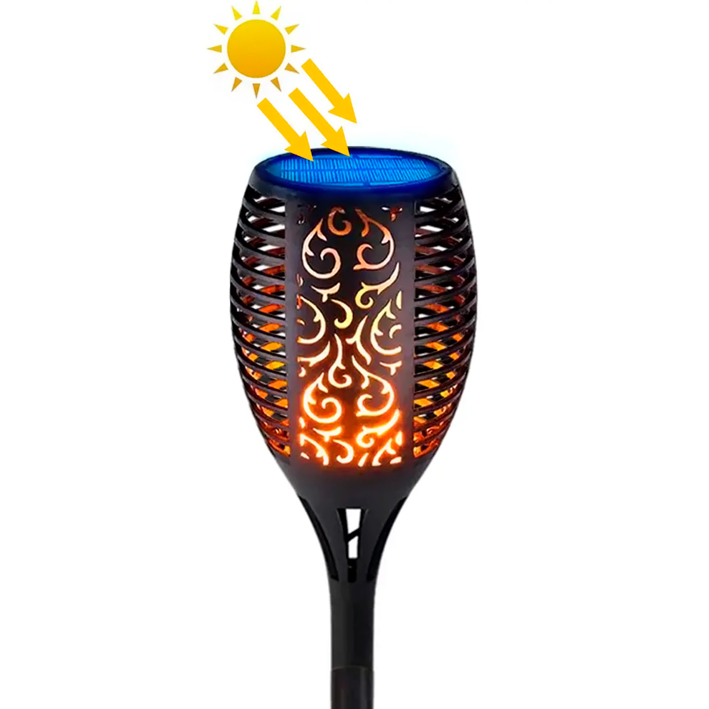 Antorcha Solar LED para Jardín, Efecto Llama con Regulador de ...