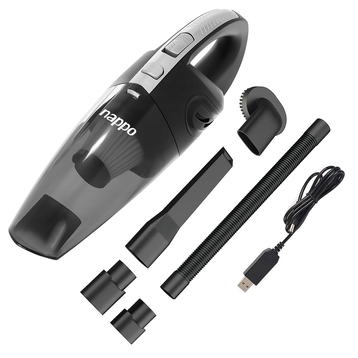 Aspiradora de Mano NAPPO Inalámbrica Multiuso para Auto y Hogar con ...
