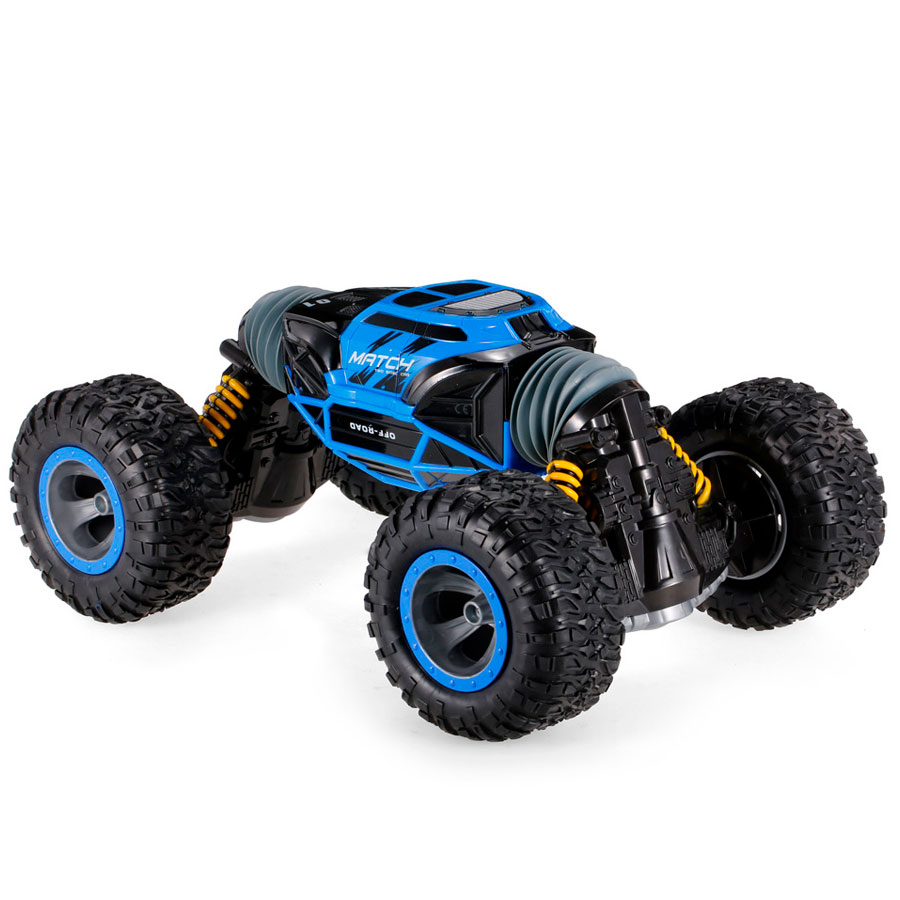Auto a Control Remoto 49cm Doble Lado Todoterreno 2 Posiciones - Azul ...