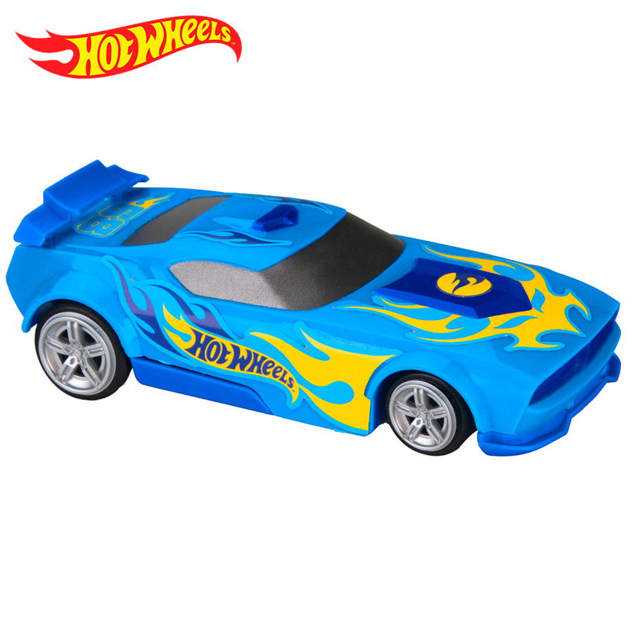 Auto Pullback HOT WHEELS 13cm Fast Racer Fast Fish - Azul, oferta LOi.