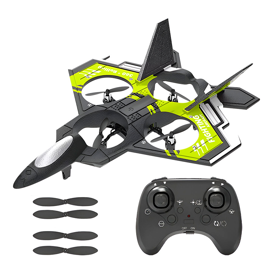 Avión Planeador a Control Remoto, Acrobático con Giro 360º, Luces LED ...