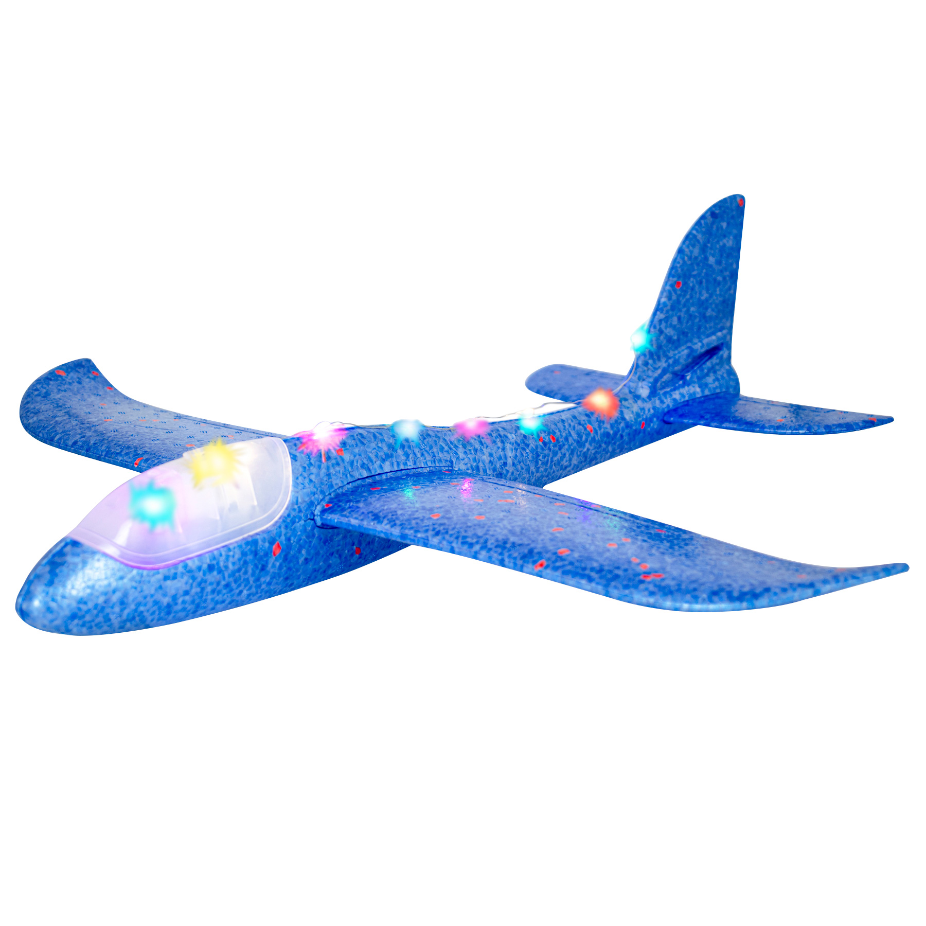 Avión Planeador de Espuma con Luces LED súper Resistente 48 x 48cm ...