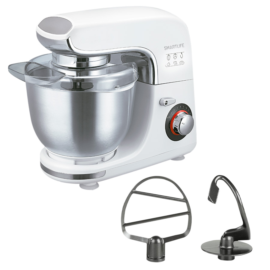 Batidora Planetaria SMARTLIFE de 800W Bowl de Acero Inoxidable 4L + Accesorios, oferta LOi.