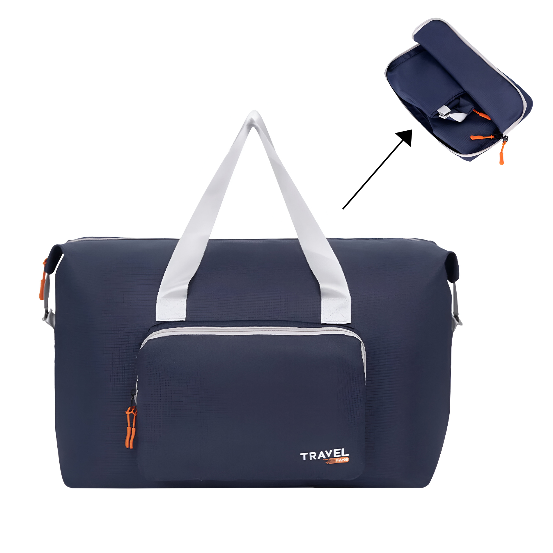 Bolso Grande Plegable, Liviano e Impermeable, Multiuso con Doble Cierre ...