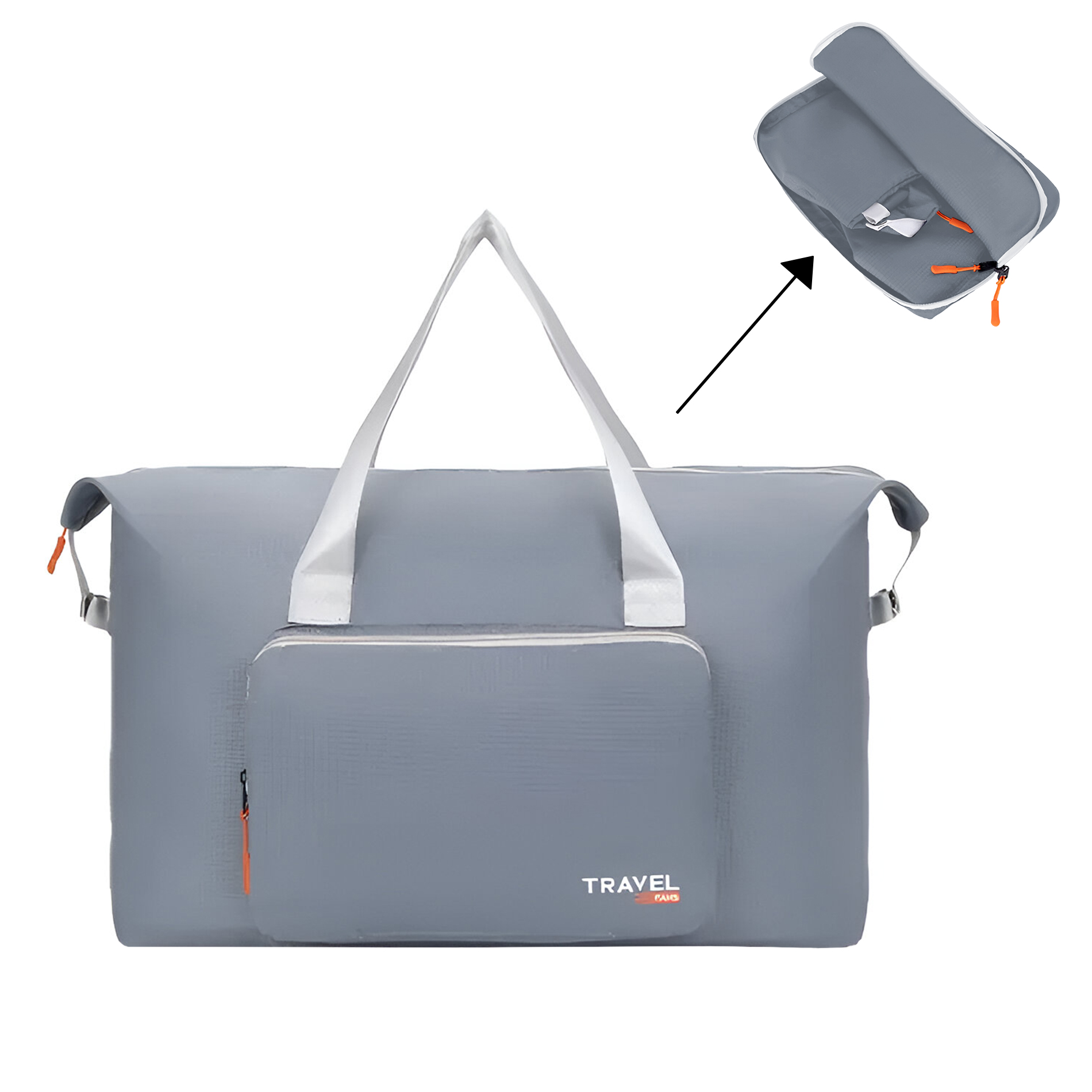 Bolso Grande Plegable, Liviano e Impermeable, Multiuso con Doble Cierre ...