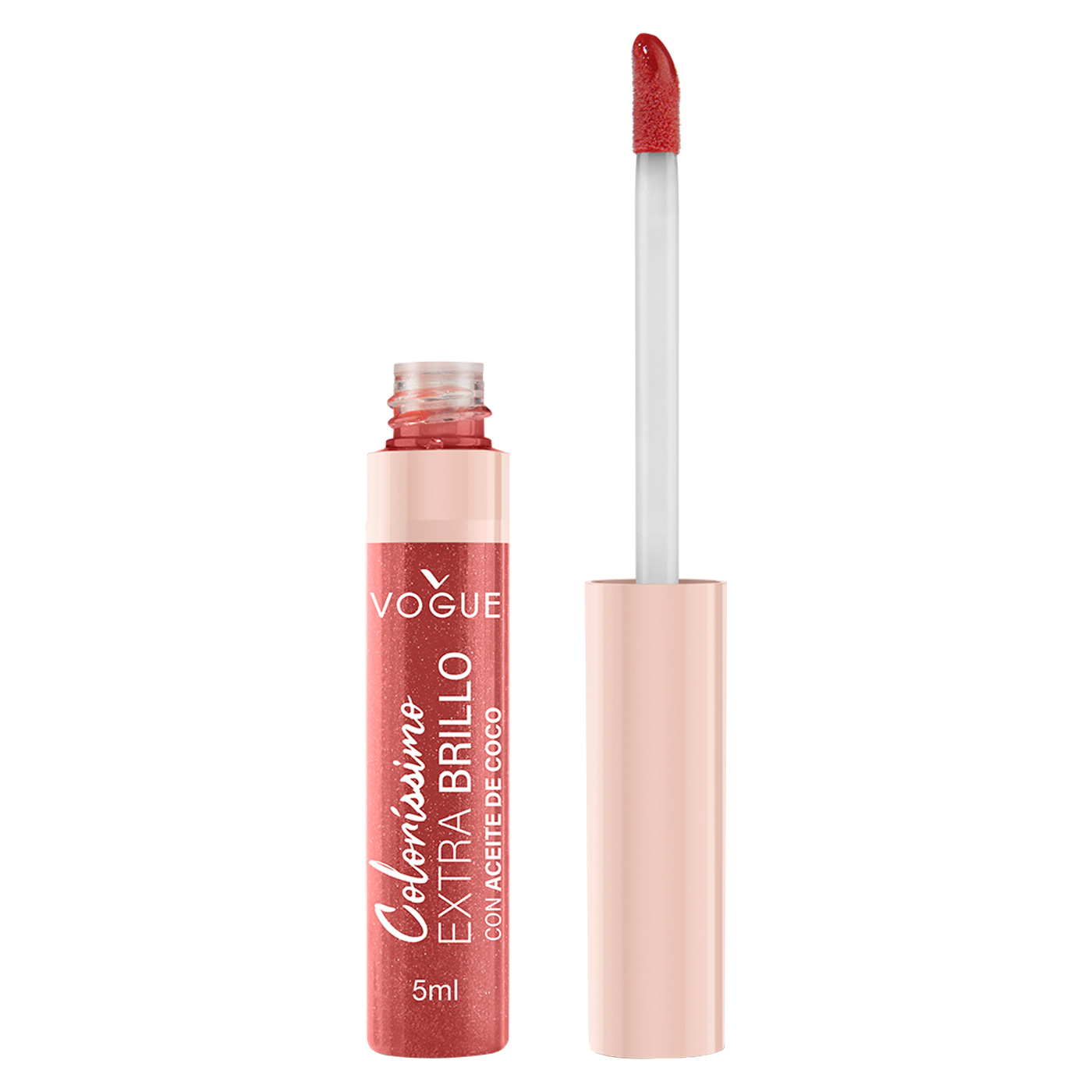 Brillo Labial Vogue Colorissimo Extra Brillo con aceite de coco de 5ml ...