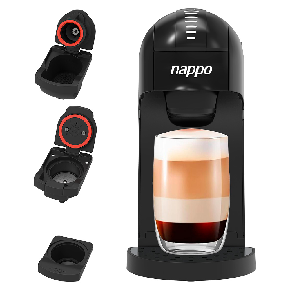 Cafetera Espresso NAPPO 3 en 1 Tanque 850ml 20BAR 1400W Panel LED ...