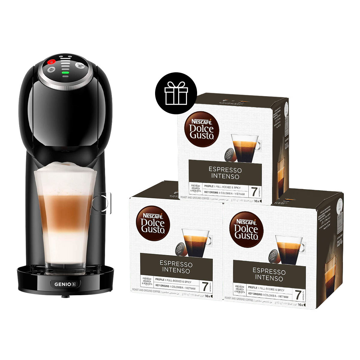 Cafetera DOLCE GUSTO Genio S Plus Automática 1500W Tanque 0.8L + 48 ...