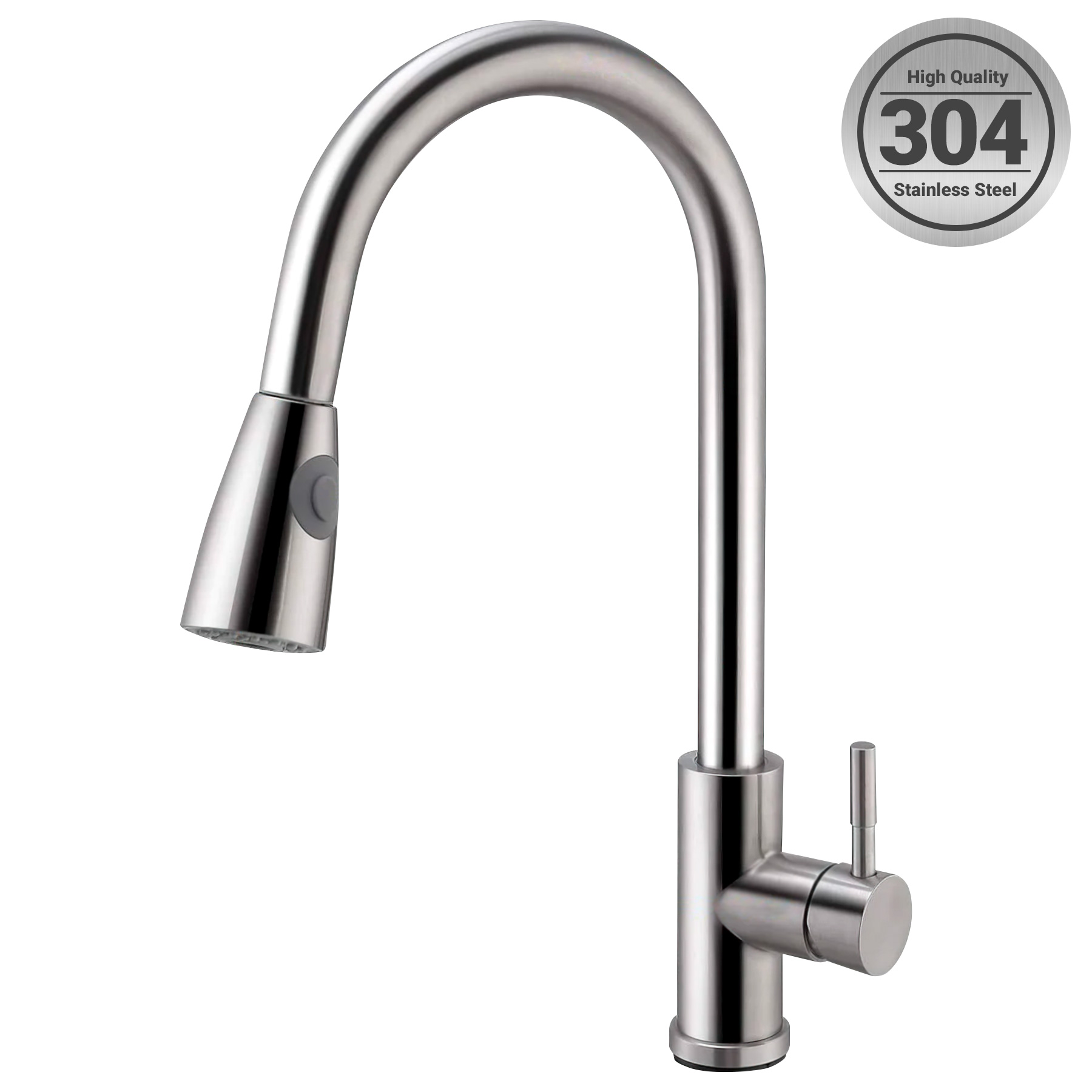 Canilla Monocomando Extensible para Cocina Acero Inoxidable 304 con ...