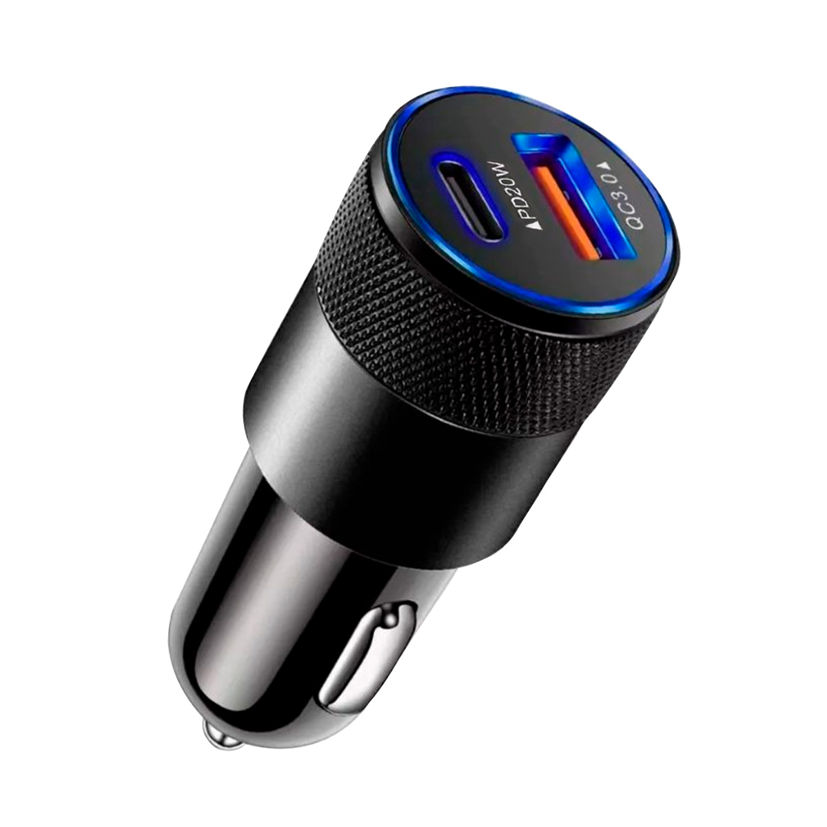 Cargador de Auto 12V KOLKE USB 3.0 18W + USB-C 20W Carga Rápida Diseño ...