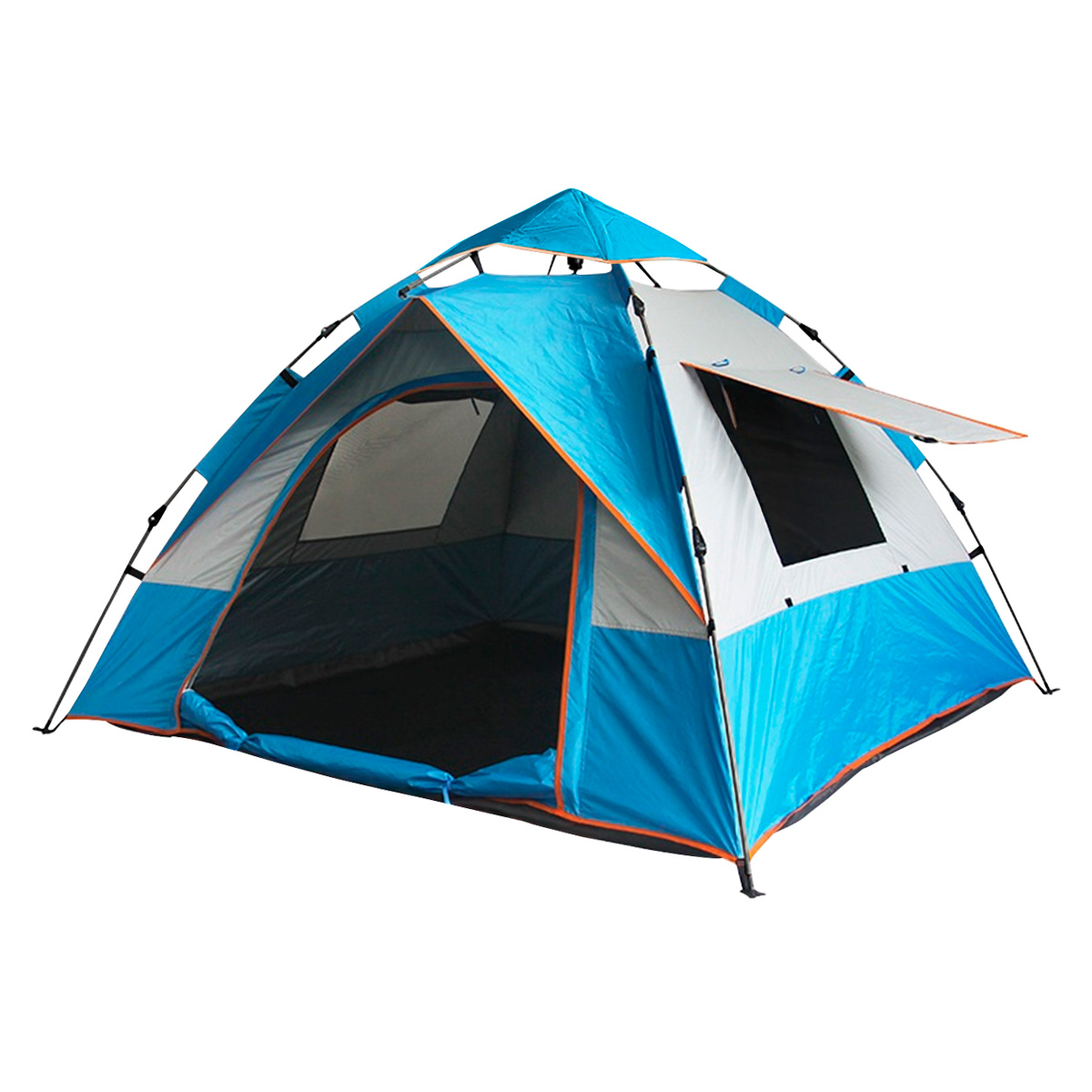 Carpa Iglú de Camping para 4 Personas, Impermeable, con 2 Puertas con ...