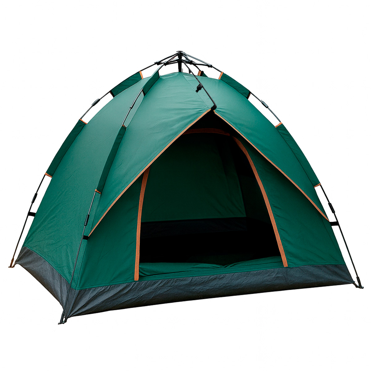 Carpa Iglú de Camping para 4 Personas, de Poliéster Impermeable con Poliuretano, Autoarmable y ...