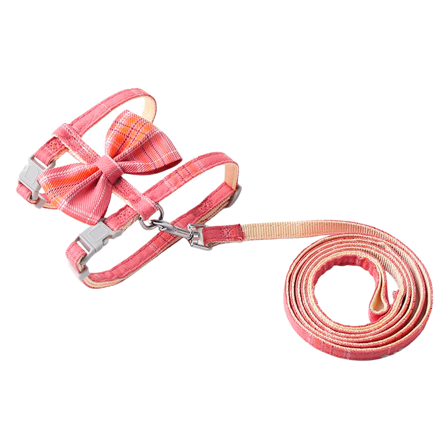 Arnés y Correa para Perro con Moño Decorativo - Talle S - Rojo, oferta LOi.