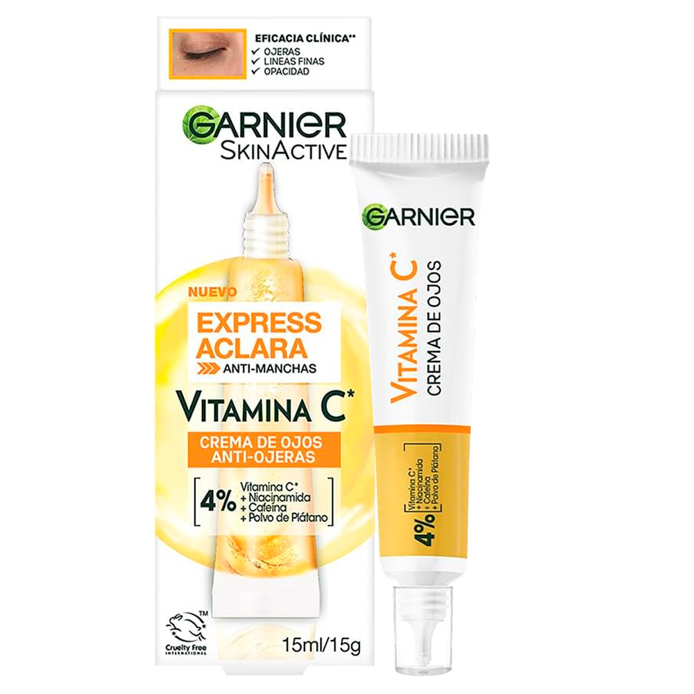 Crema de Ojos Garnier Express Aclara con Vitamina C 15ml, oferta LOi.