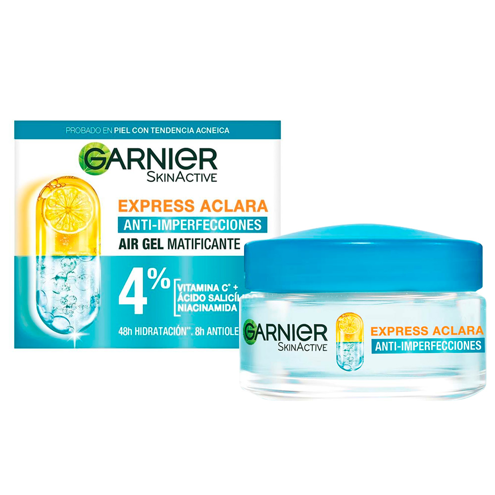 Crema Gel Garnier Express Aclara Antiimperfecciones Matificante 50ml ...