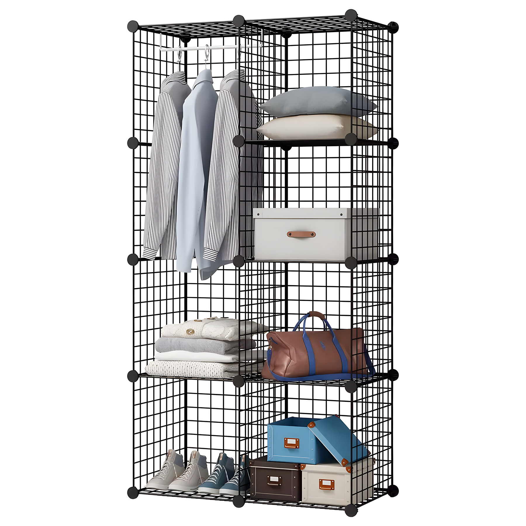 Estantería Modular Metálica 8 Cubos Desmontables, oferta LOi.