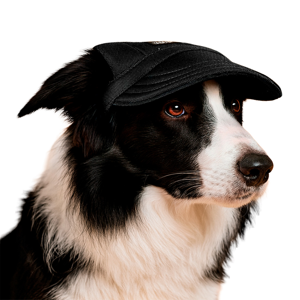 Gorro Para Mascotas con Visera y Correa Ajustable, Talle XL - Negro ...