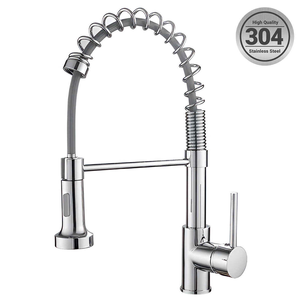 Canilla Monocomando Extensible para Cocina Acero Inoxidable con ...
