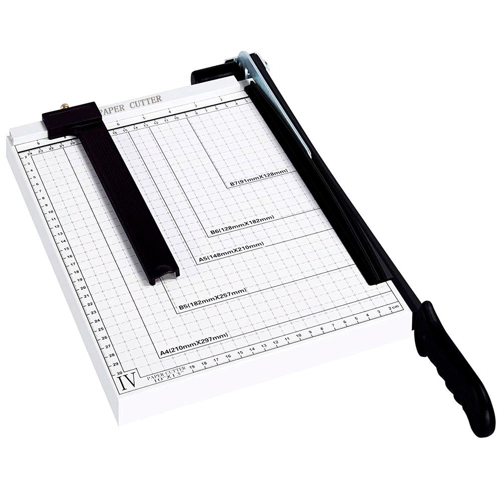 Guillotina para Papel A4 A5 B5 B6 B7 con Base de Metal, Ajuste, Guía ...