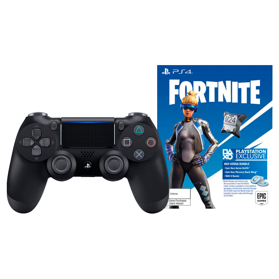 Joystick Original Sony Dualshock PS4 + Paquete Fortnite Neo Versa ...