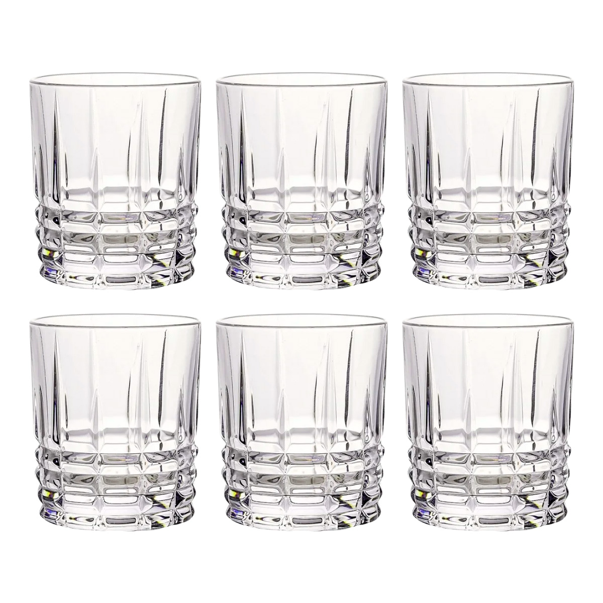 Set de 6 Vasos para Whisky, de Vidrio de Alta Calidad con Capacidad de 310ml c/u, oferta LOi.