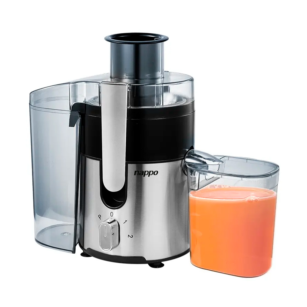 Juguera Eléctrica NAPPO 500W 2 Velocidades Acero Inox + Vaso de 600ml ...