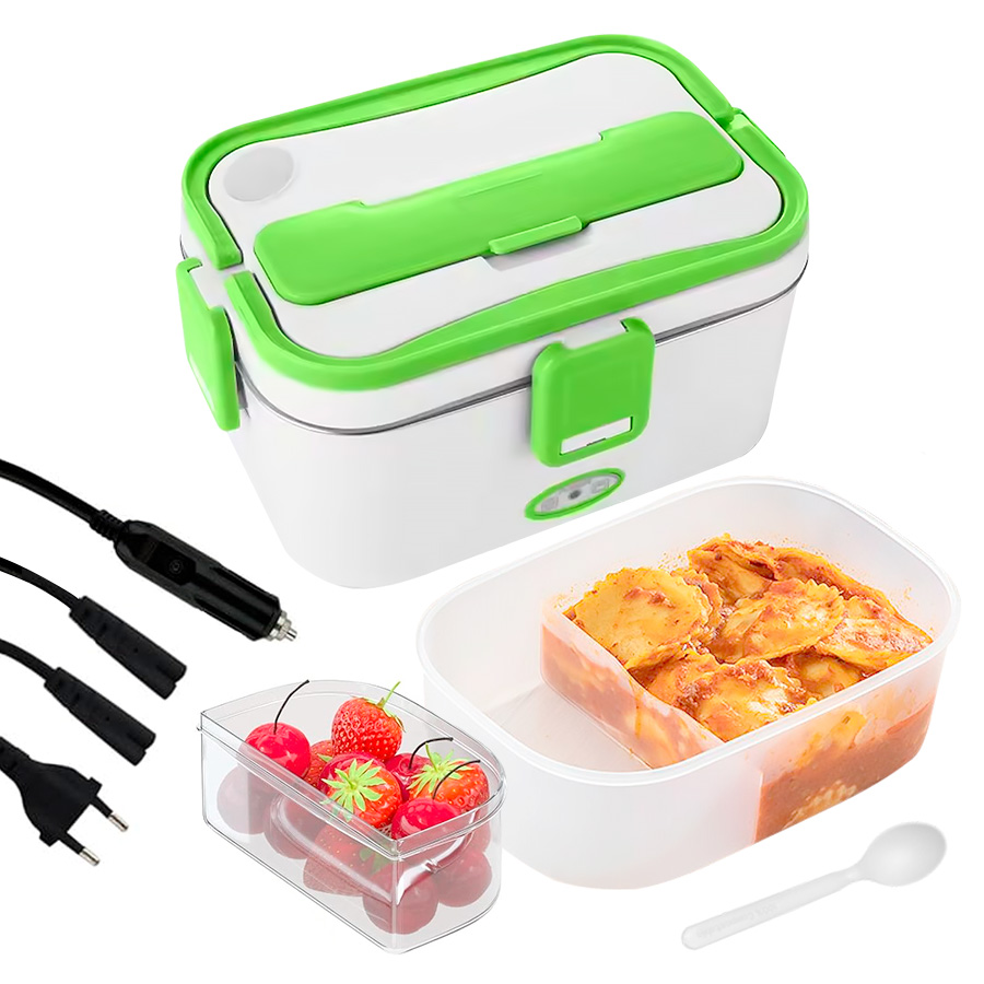Lunchera Eléctrica de 1.8L de Capacidad, Vianda con 2 Compartimientos y ...
