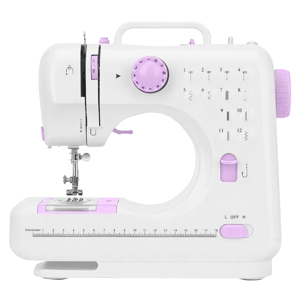 Mini Máquina de Coser SM-505A con 12 Puntadas, Ojal de 4 Pasos ...