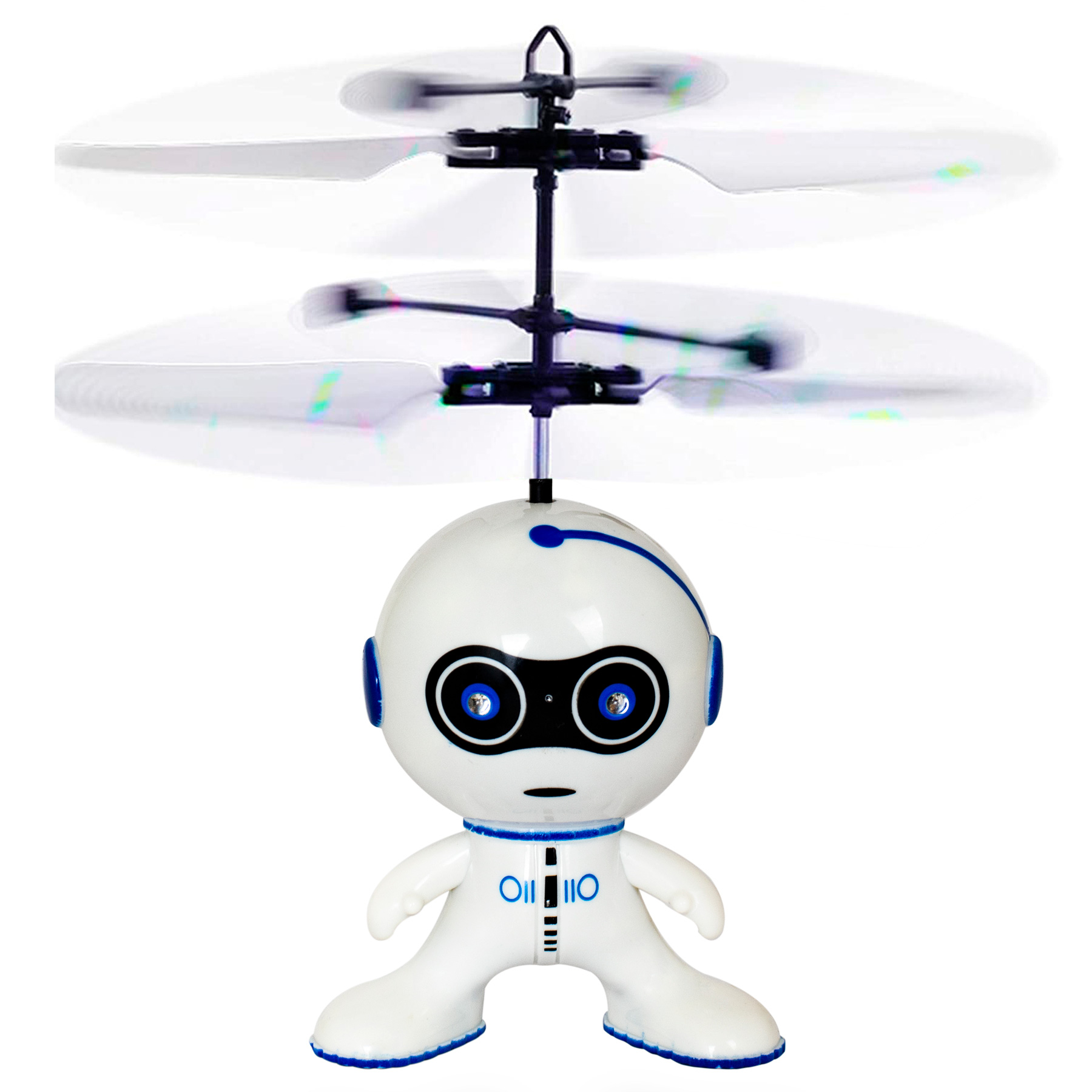 Mini Robot Espacial Volador de 15cm Luces Parpadeantes Sensor ...