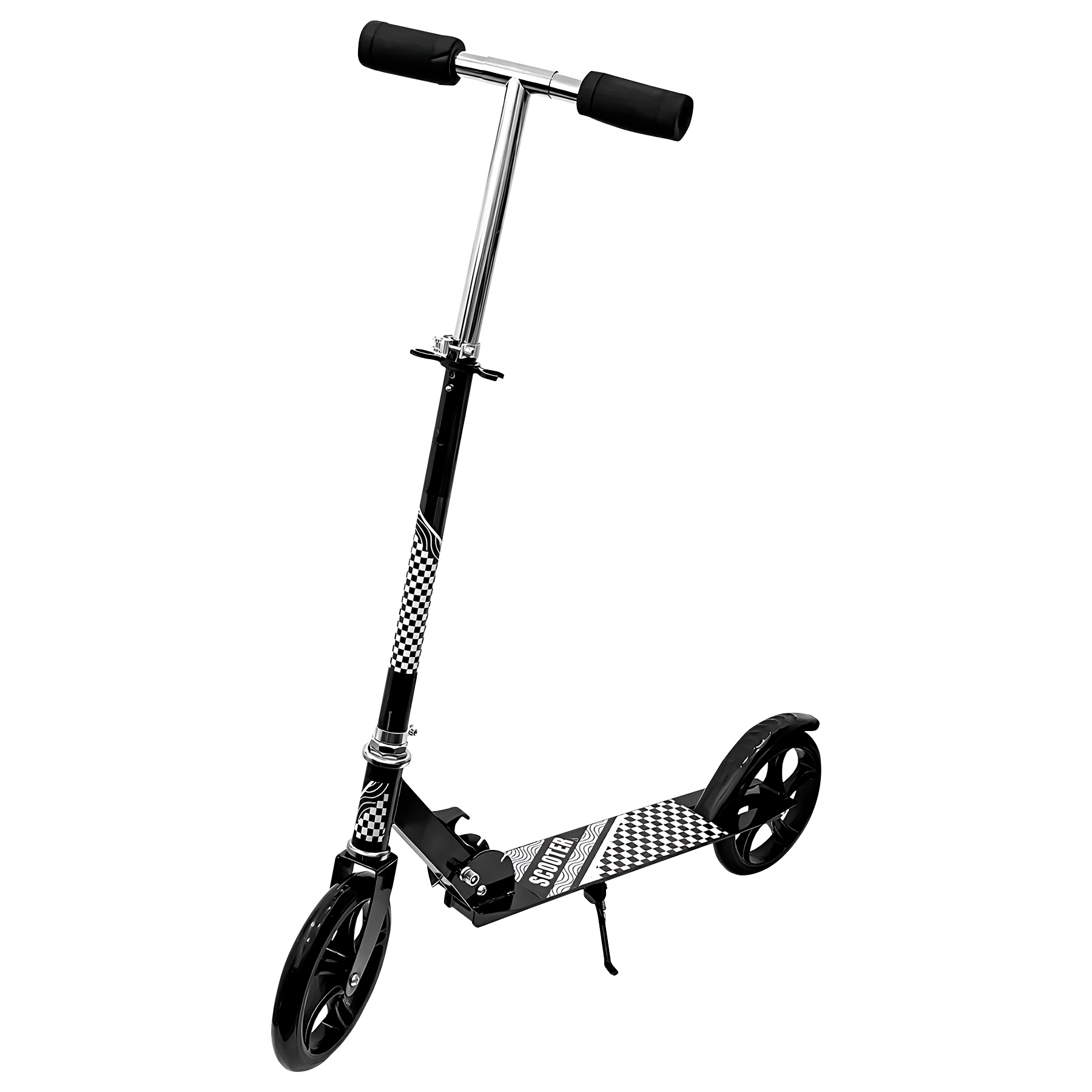 Monopatín Scooter Plegable con Altura Ajustable y Ruedas Grandes de ...