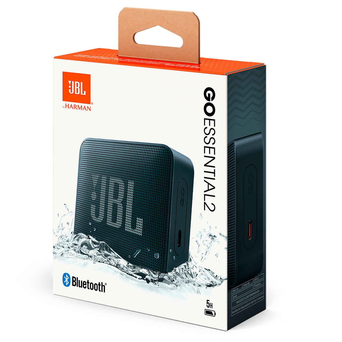 Parlante JBL GO Essential 2 Bluetooth, Resistente al Agua, Batería ...