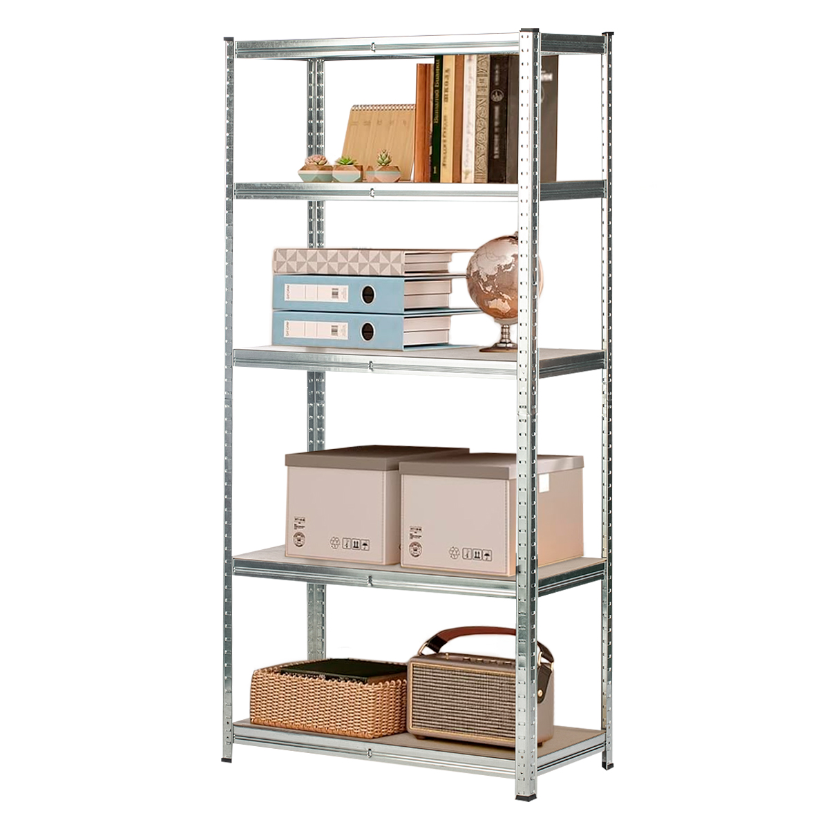 Rack Metálico DecoTeam Multifunción Galvanizado Estantería con 5 ...