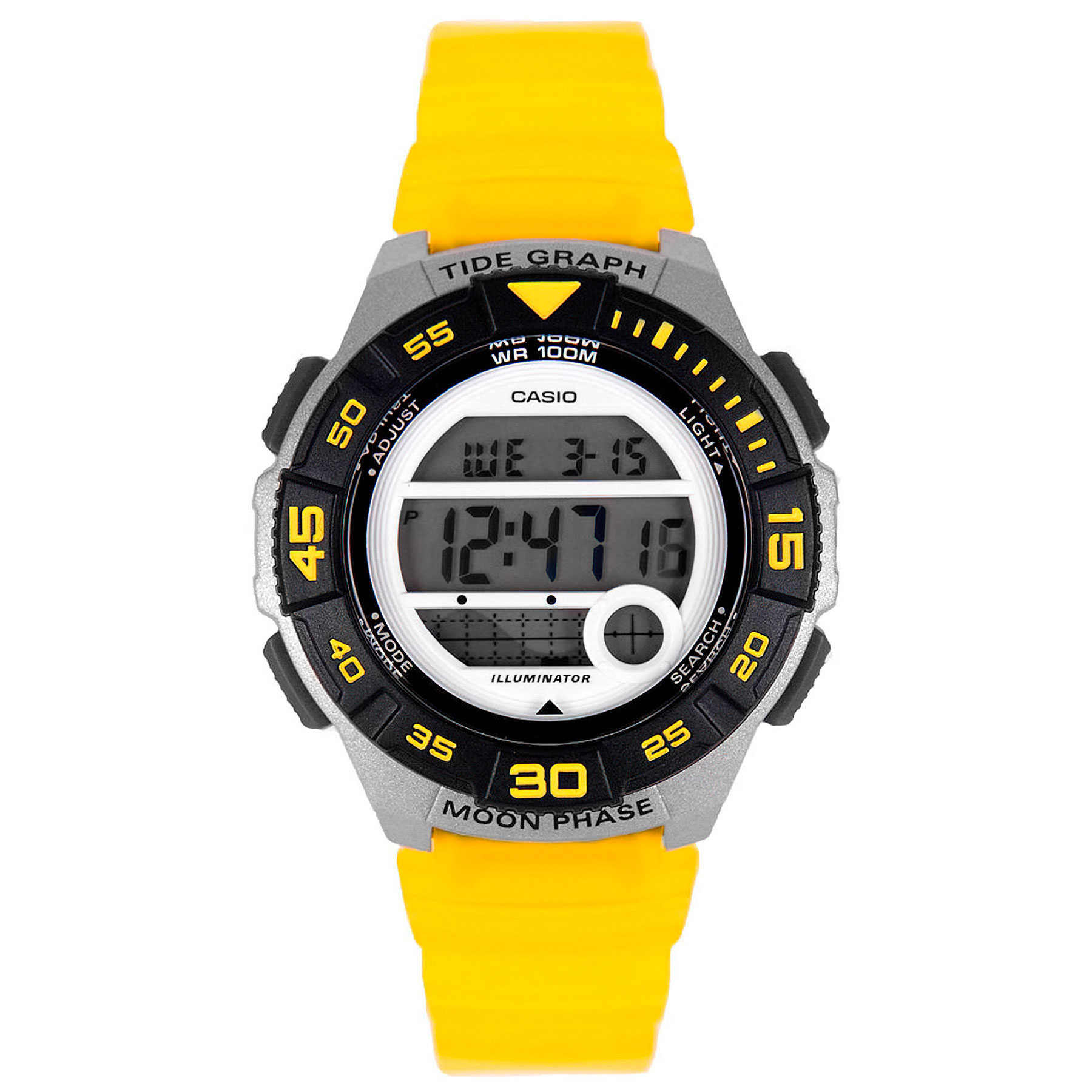 Reloj Digital CASIO 37mm Múltiples Funciones Resistente al Agua Malla ...