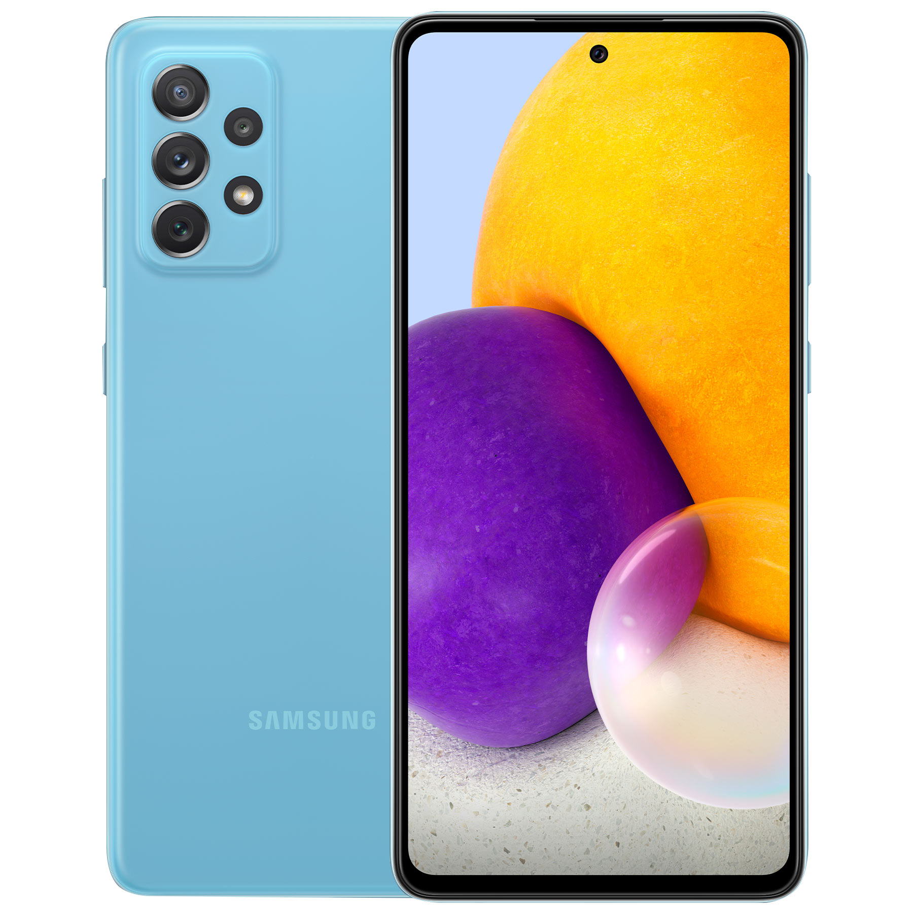 SAMSUNG Galaxy A72 de 6.7" FHD+ 128GB 6GB RAM Cám Cuád 64MP Ultra Gran ...