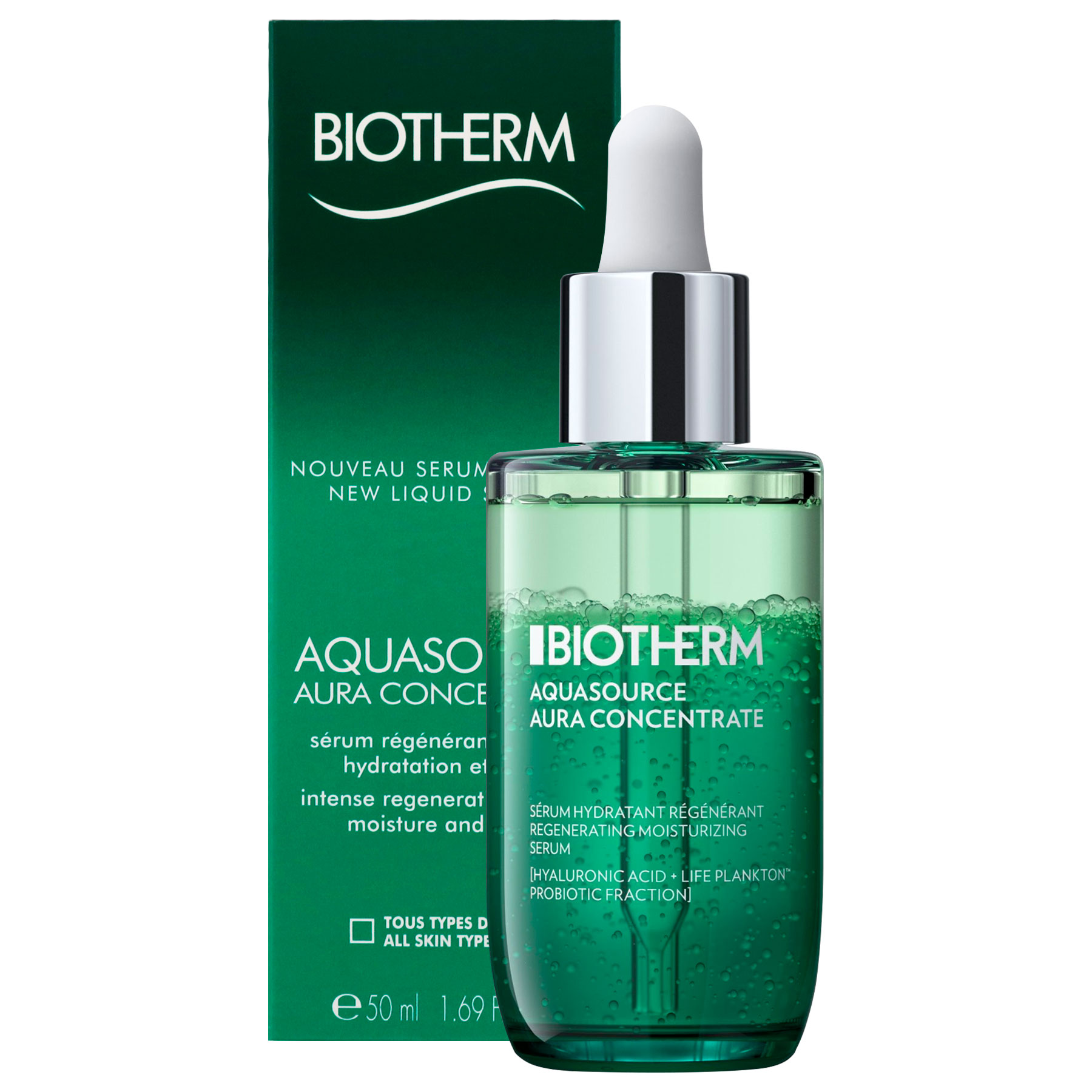 Sérum Biotherm Aquasource Aura Concentrate Bifásico 50ml, oferta LOi.