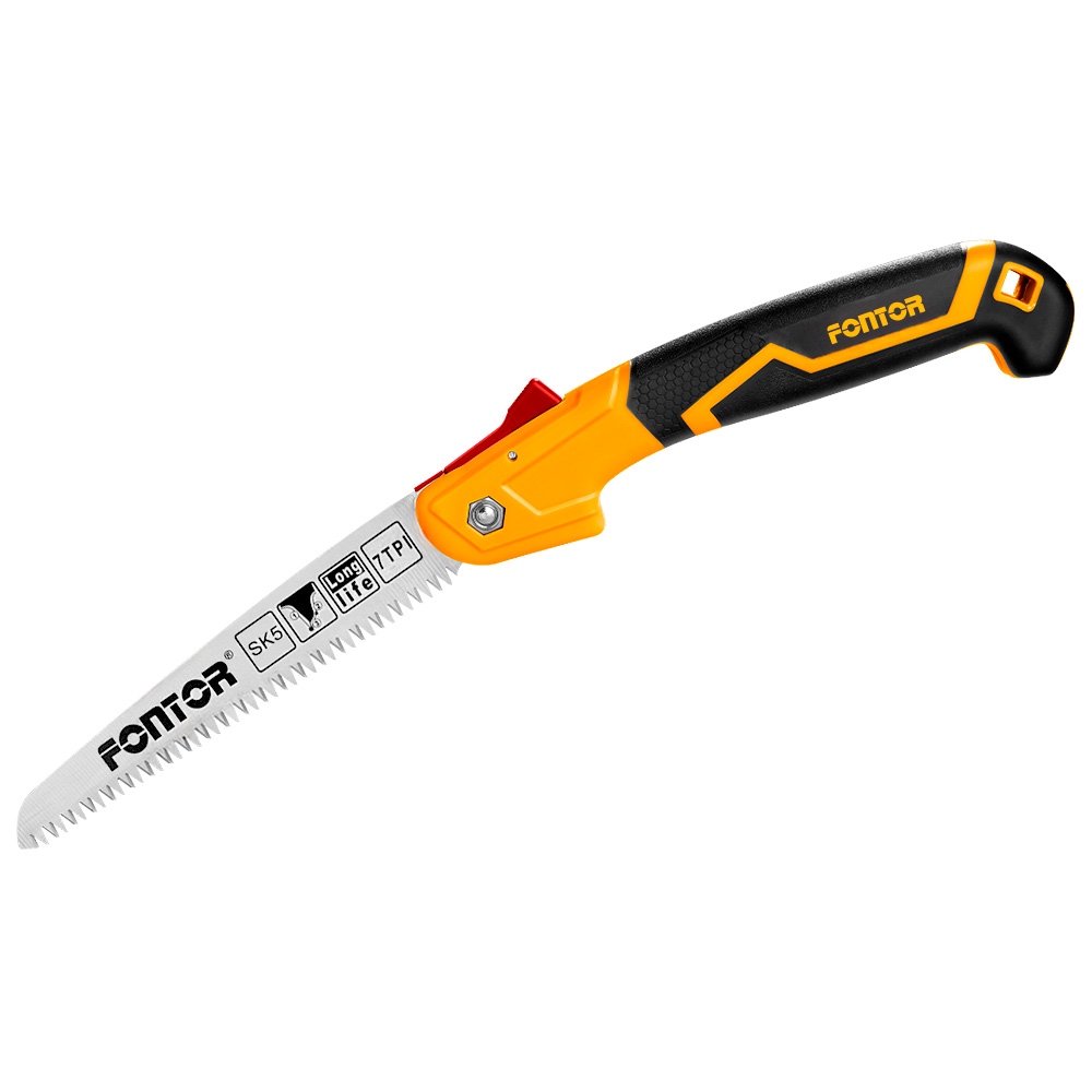 Sierra Manual FONTOR Plegable, con Hoja de Acero SK5 y Dientes con ...