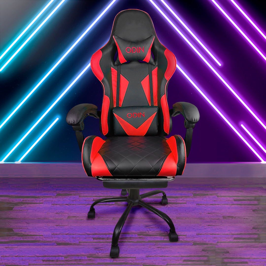 Silla Gamer EMPOLi Odin Reclinable, con Apoyapiés Retráctil y ...