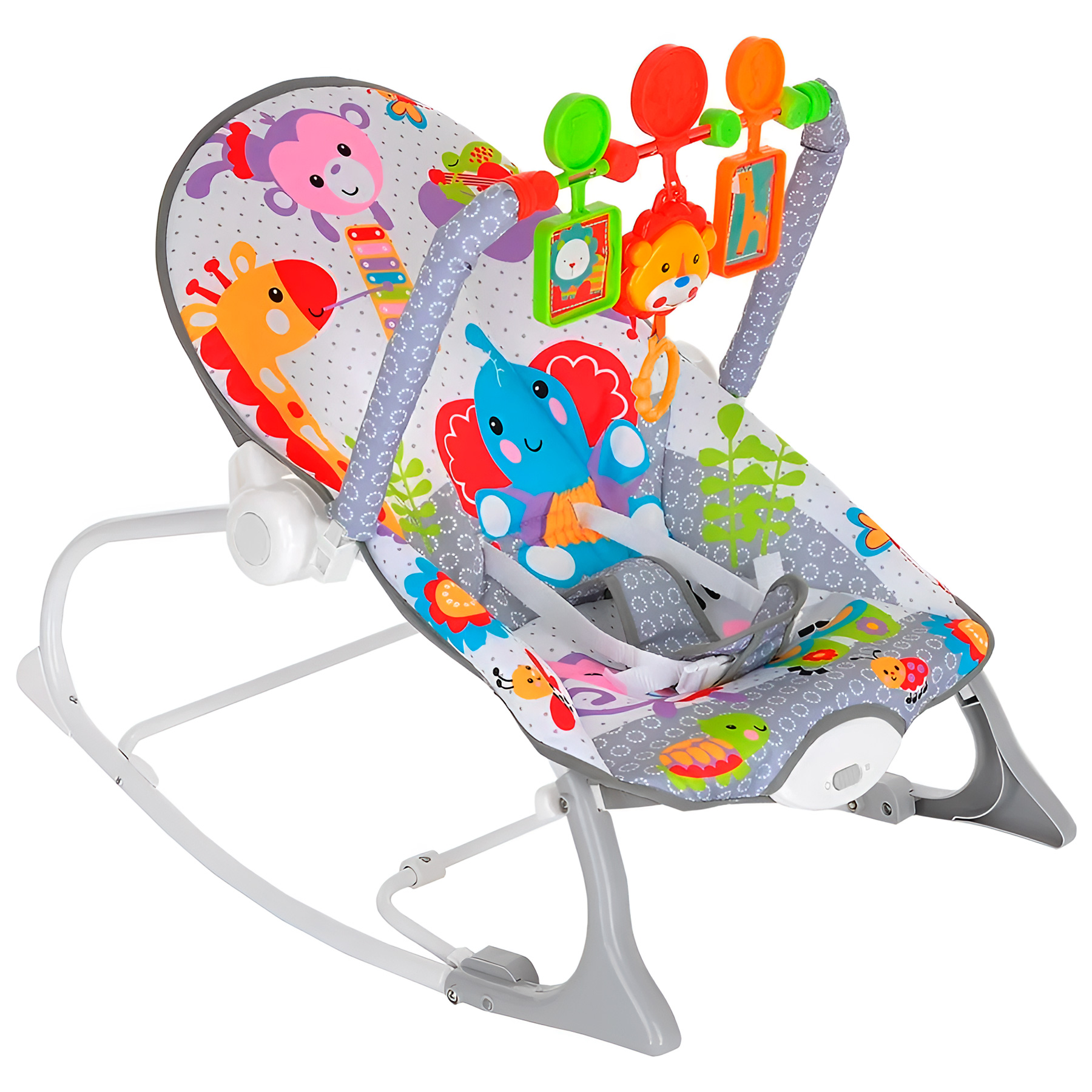 Silla Bouncer Mecedora para Bebés hasta 18Kg Inclinación Ajustable ...