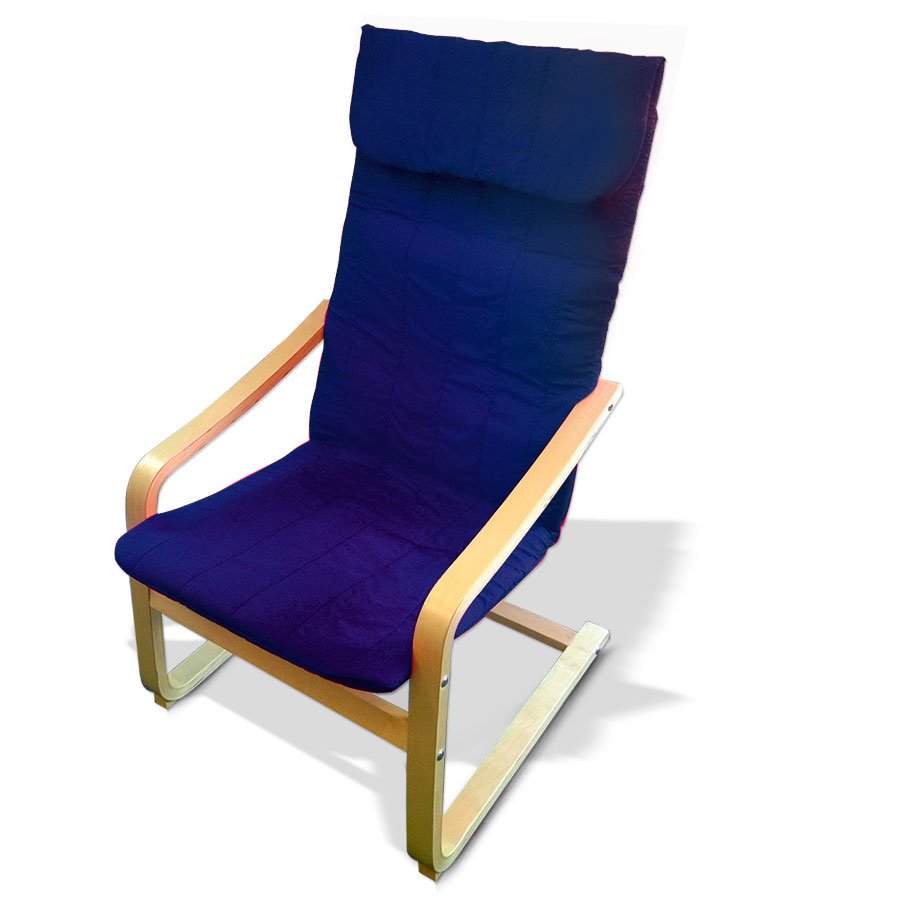 Sillón FLEX tapizado en Azul , oferta LOi.