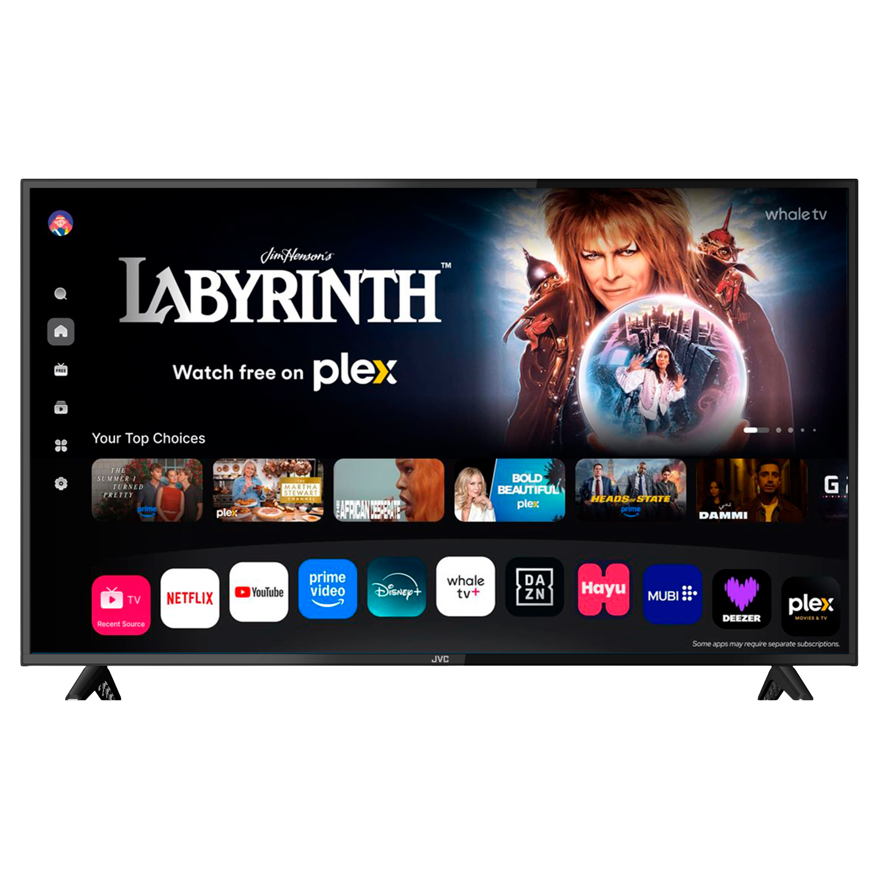 Smart TV JVC 60" 4K UHD con Sistema WhaleTV WIFI Bluetooth y Control ...
