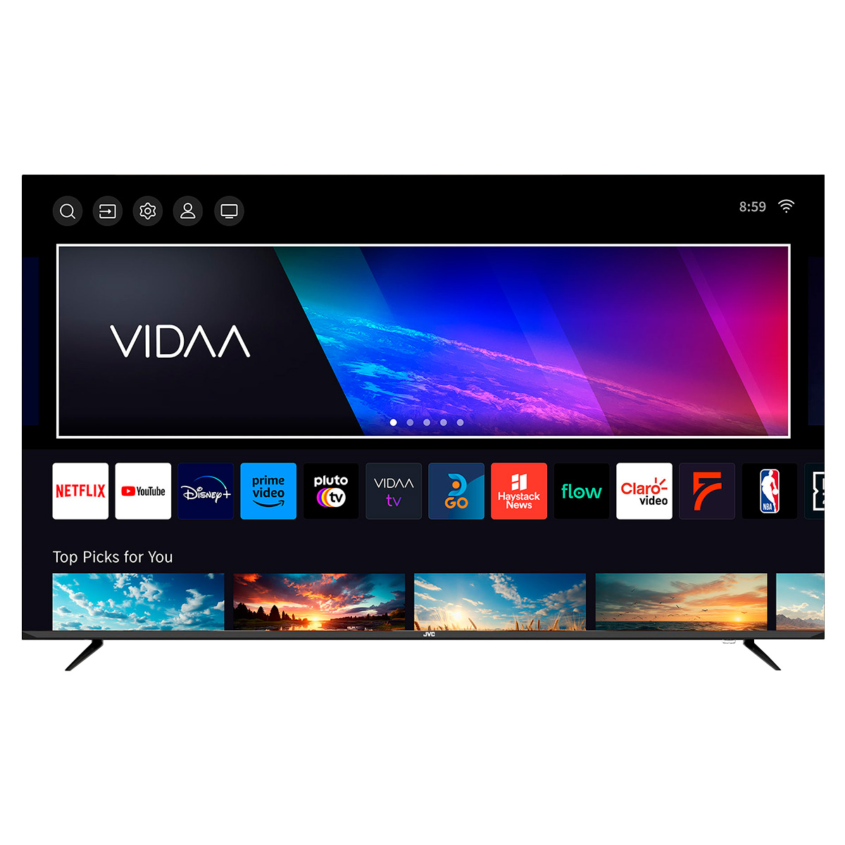Smart TV JVC 70" 4K UHD Sistema VIDAA TV WIFI Netflix Youtube Disney+ ...