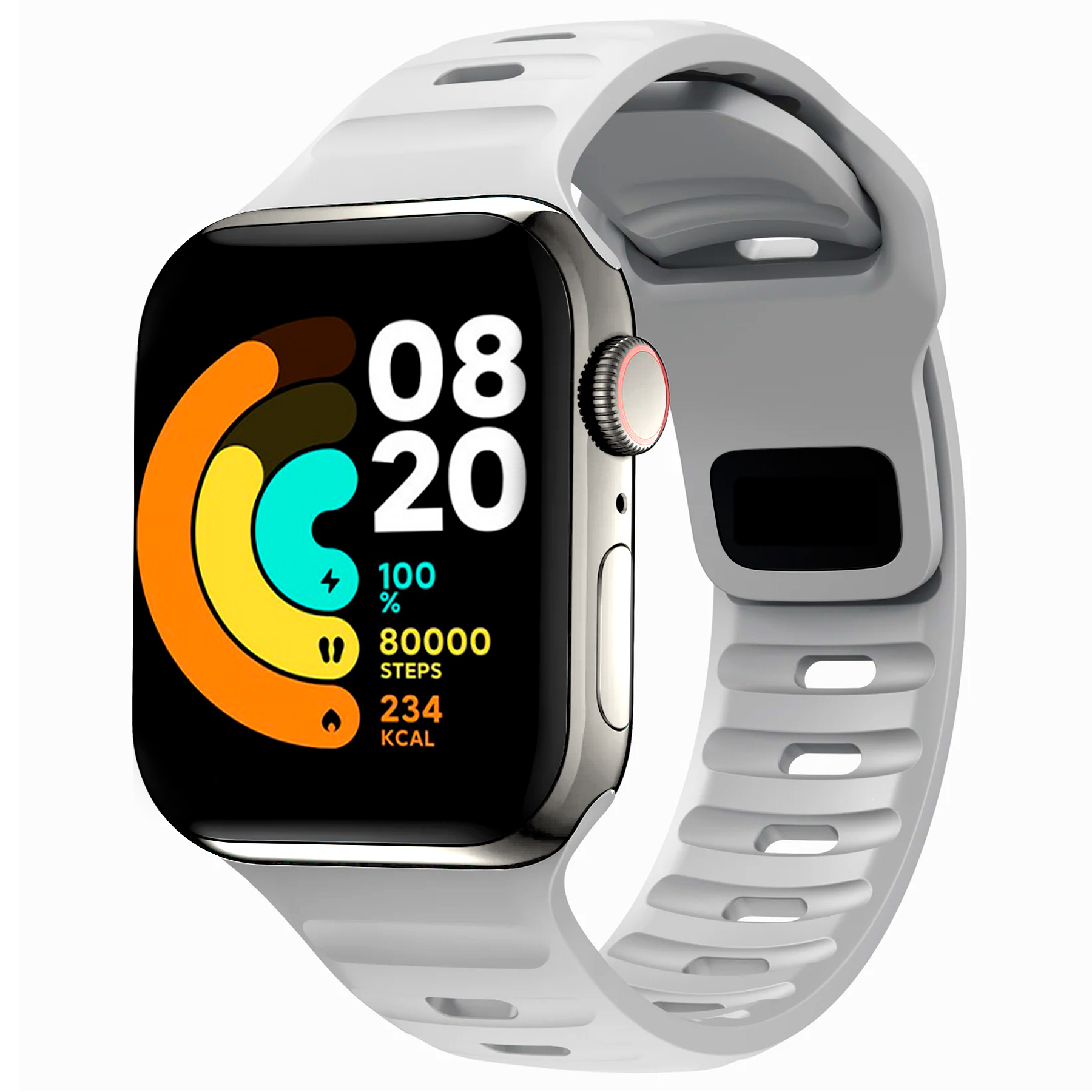 Smartwatch WS-GS38 con Pantalla Táctil de 1,9", Bluetooth y Carga Magnética, Compatible con iOS ...