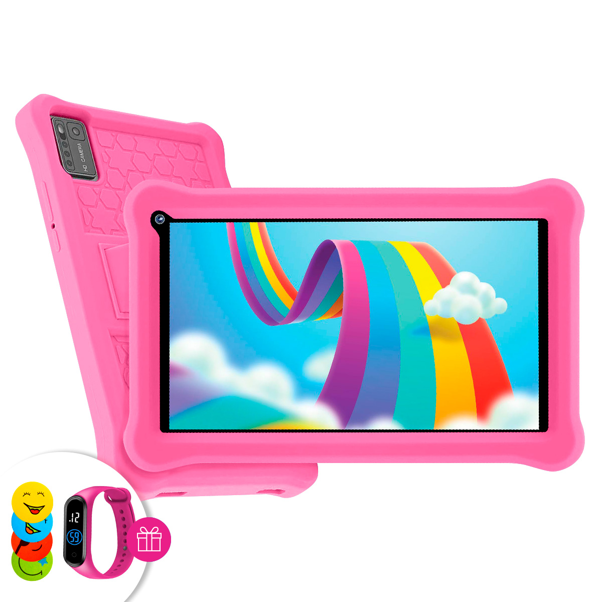 Tablet Kids INTOUCH Q732 de 7'' 32GB 3GB de RAM Apps Infantiles Estuche ...