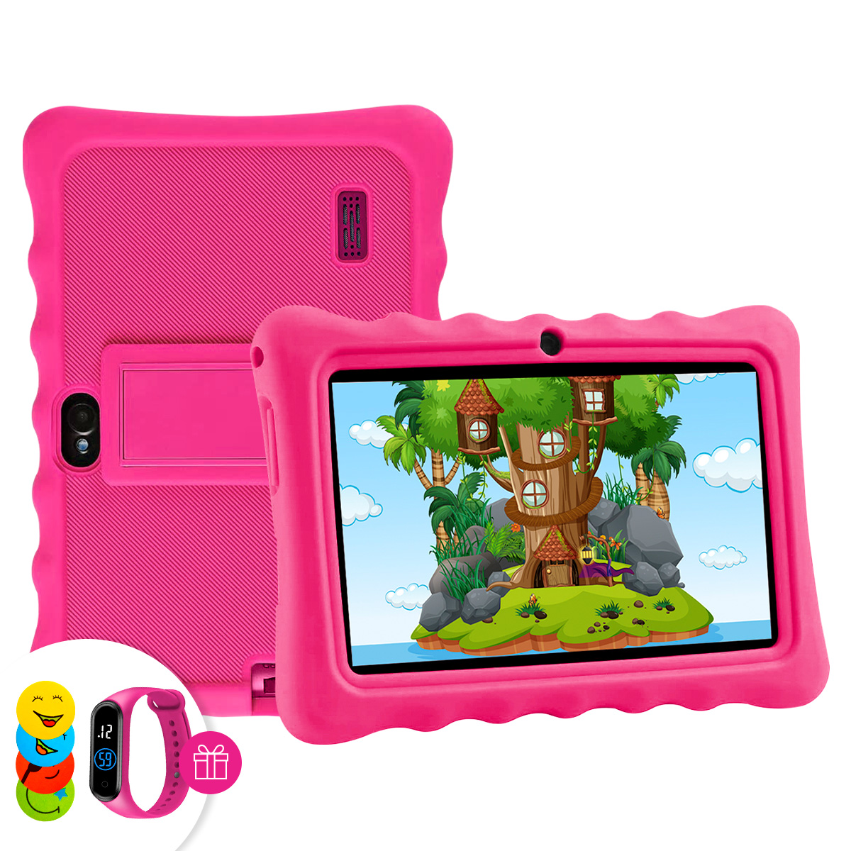 Tablet Kid’s Story Q22 de 7” 16GB Apps Infantiles Estuche Protector de ...