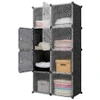 Armario Modular Mueble Multiuso con 8 Cubos ideal para Ropa y Juguetes ...