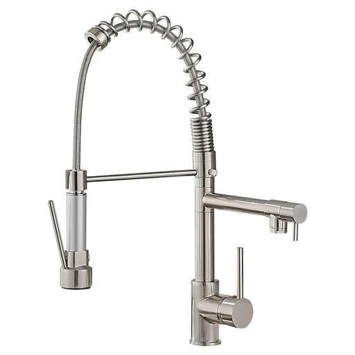 Canilla Monocomando Doble Profesional Flexible para Cocina, con ...