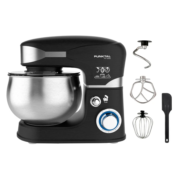 Batidora Planetaria PUNKTAL PK-9370 Potencia 1300W 6 Velocidades, Bowl ...