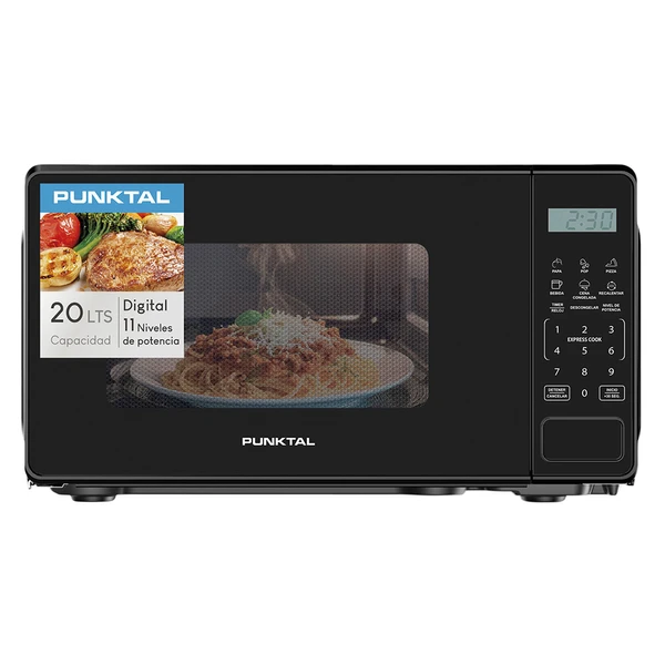Microondas PUNKTAL de 20L 700W Panel Digital - Blanco, oferta LOi.